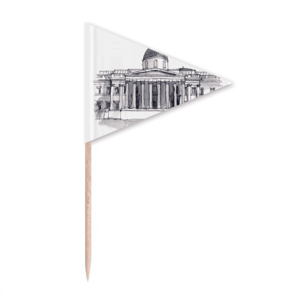 National Gallery in London Toothpick Triangle Cupcake Toppers Flag ...