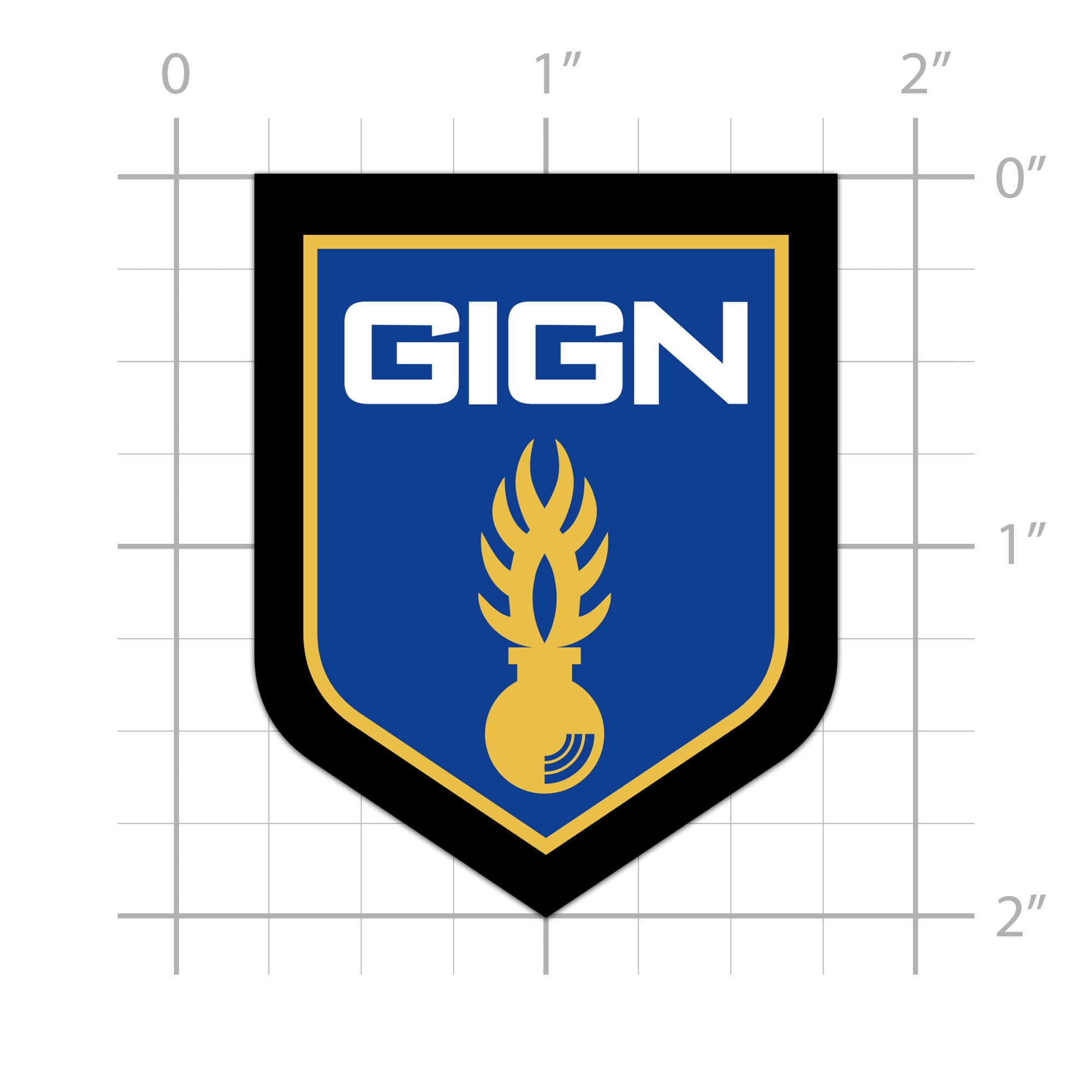 National Gendarmerie Intervention Group GIGN Sticker for water bottle ...