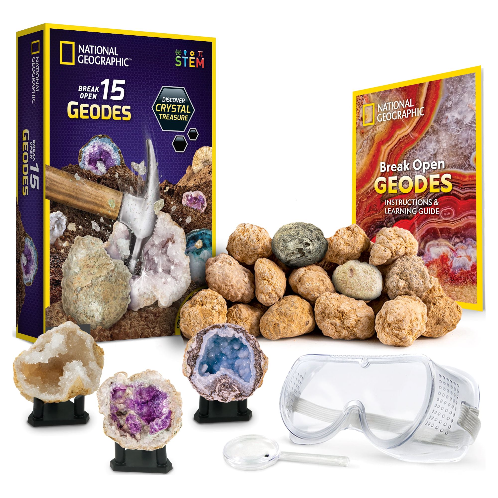 National Geographic 200 Piece Rock and Fossil Kit - Includes ...