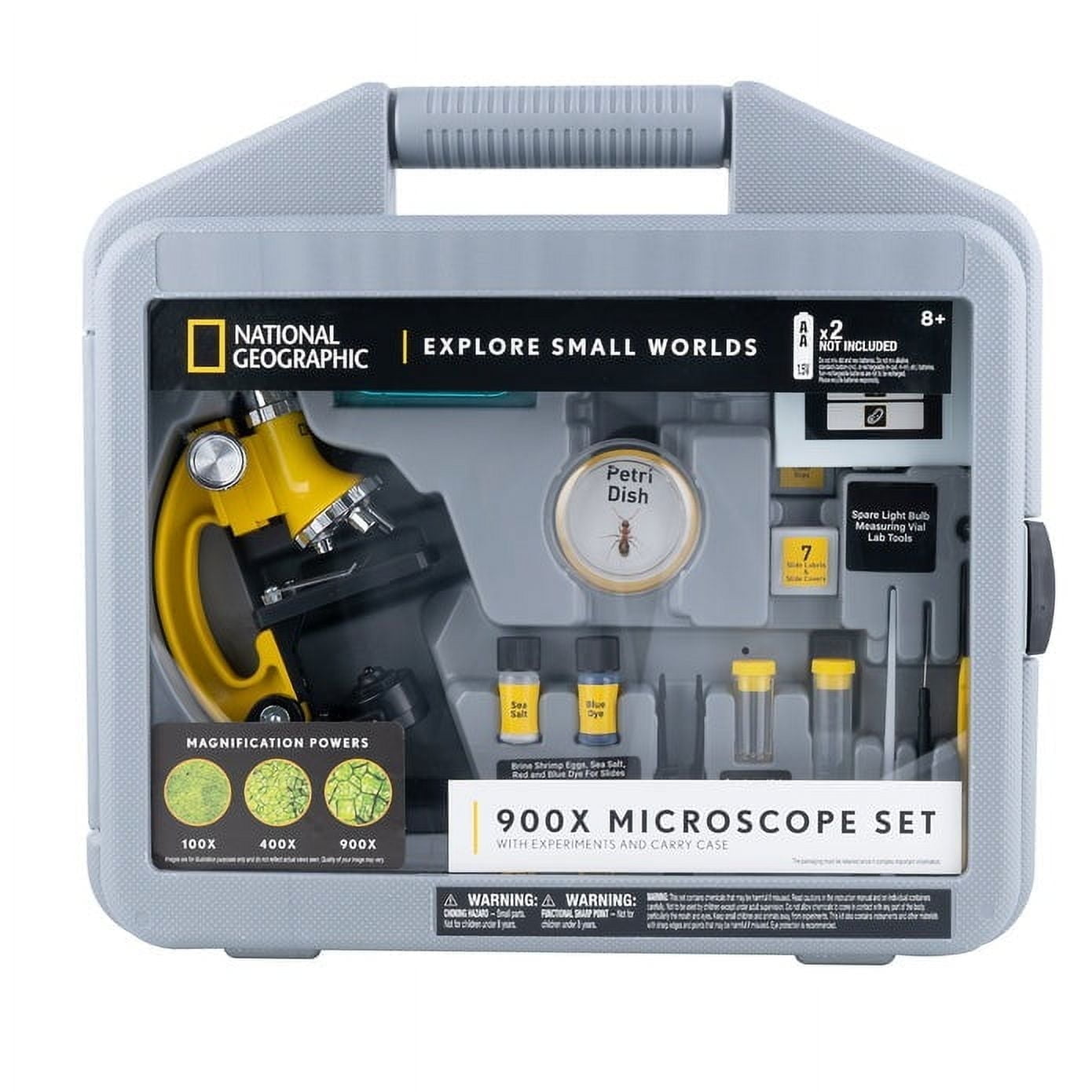 National Geographic 900x Microscope with Hard Case - Walmart.com