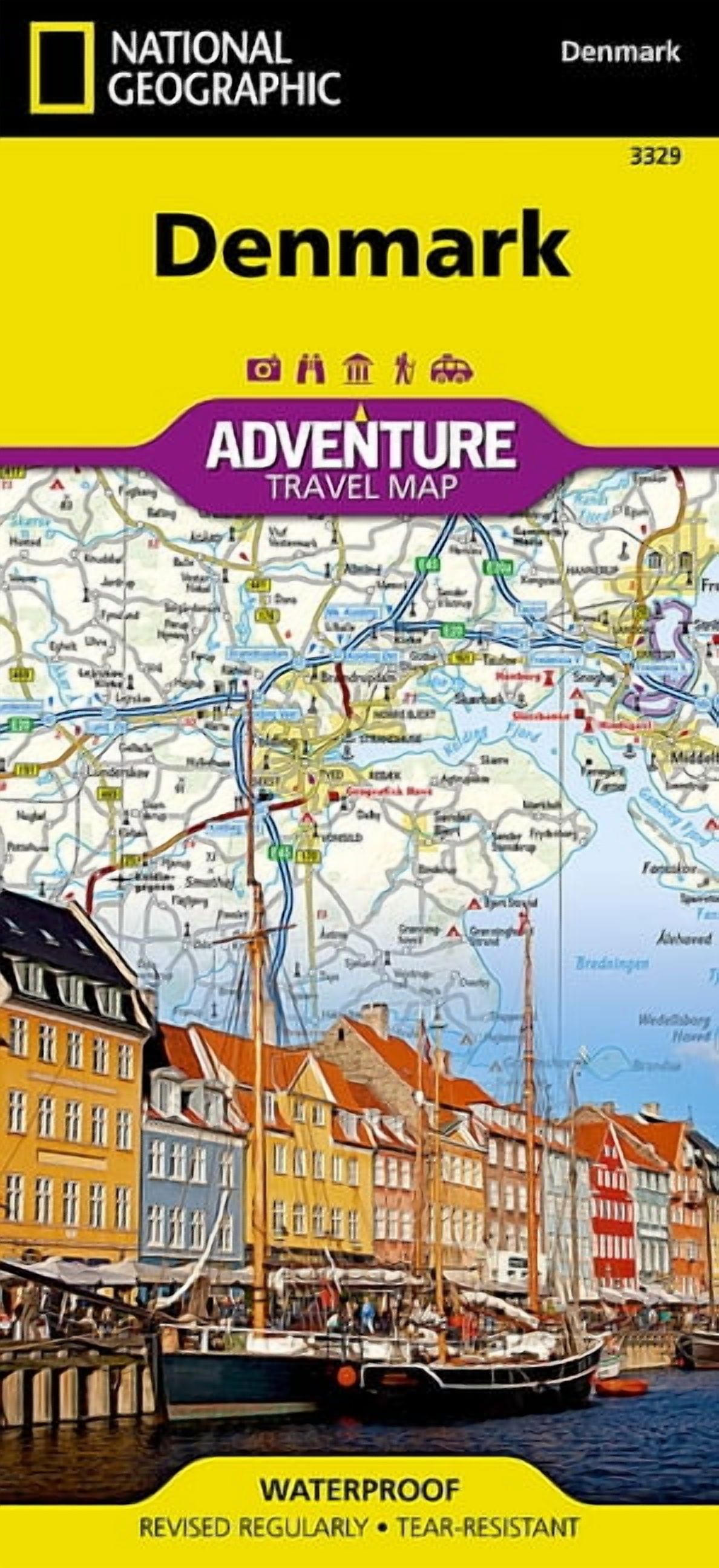 National Geographic Adventure Map Denmark Map, Book 3329, (Paperback ...