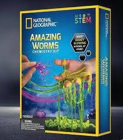 National Geographic Amazing Worms Chemistry Kit - Kid's Earth Science ...