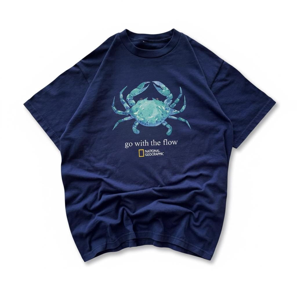 National Geographic Blue Crab Ocean Go With The Flow T-Shirt - Walmart.com