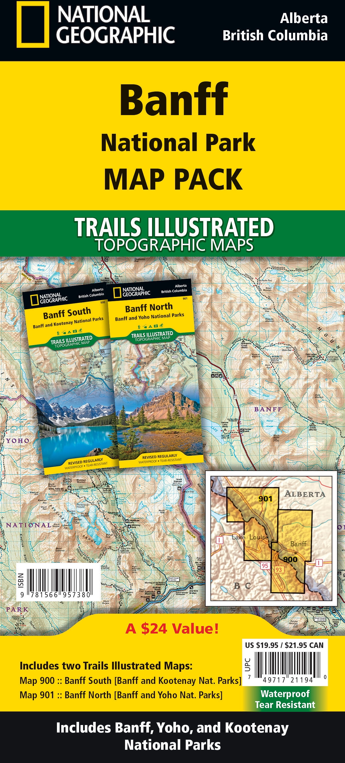 National Geographic Canada Banff National Park Map Pack: Your Ultimate ...