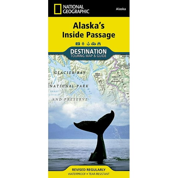 National Geographic Destination Map: Alaska's Inside Passage Map (Other ...