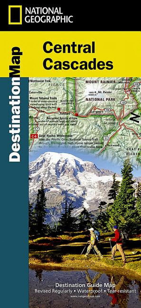 National Geographic Destination Map Central Cascades Map, (Paperback ...