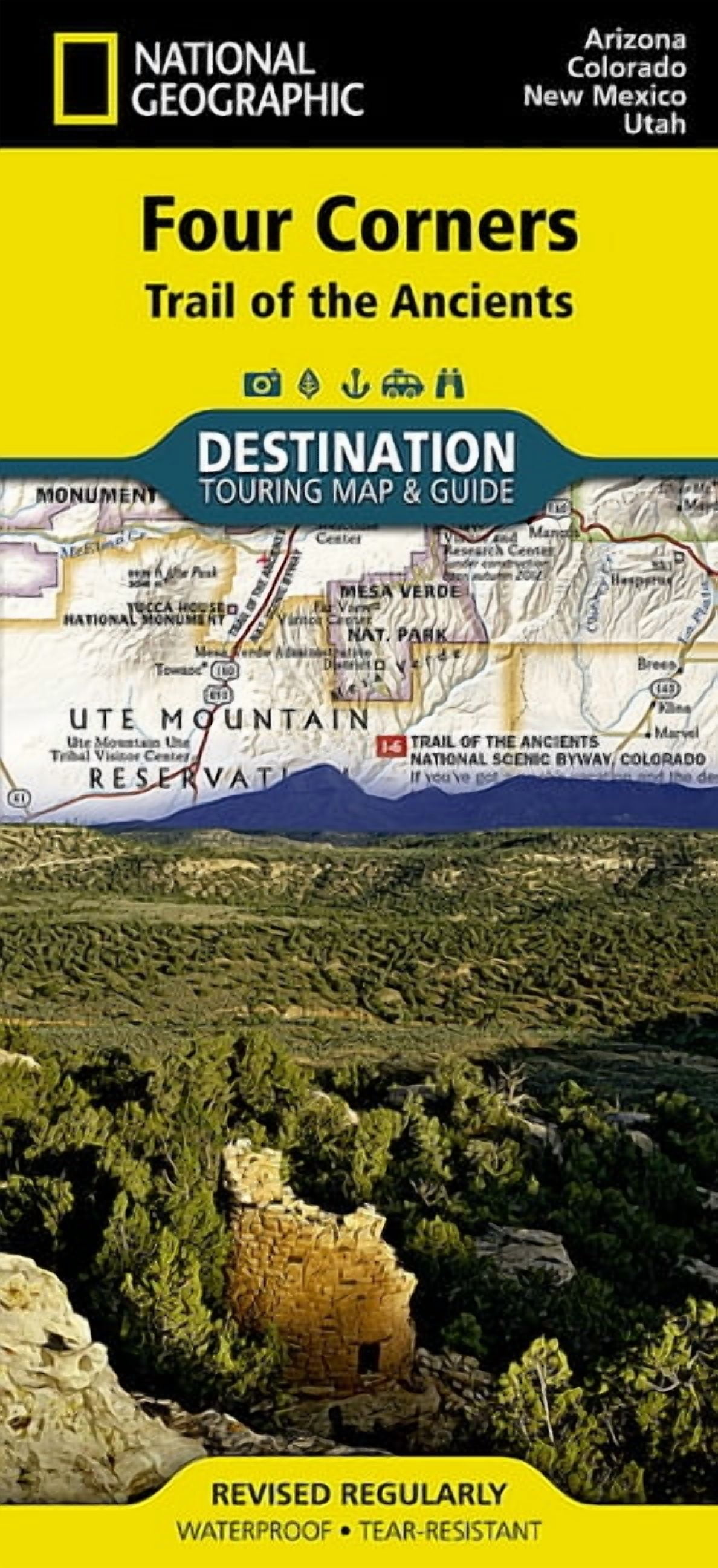 National Geographic Destination Map Four Corners Map [Trail of the ...