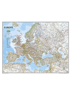 National Geographic Europe Wall Map - Classic (30.5 X 23.75 In ...