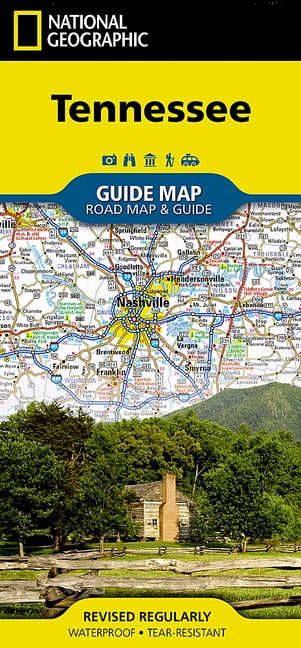 National Geographic Guide Map: Tennessee - Folded Map - Walmart ...