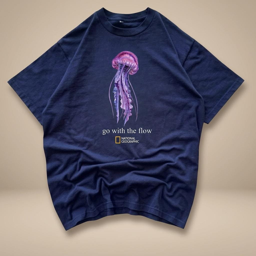 National Geographic Jellyfish Go With The Flow T-Shirt, Vintage ...