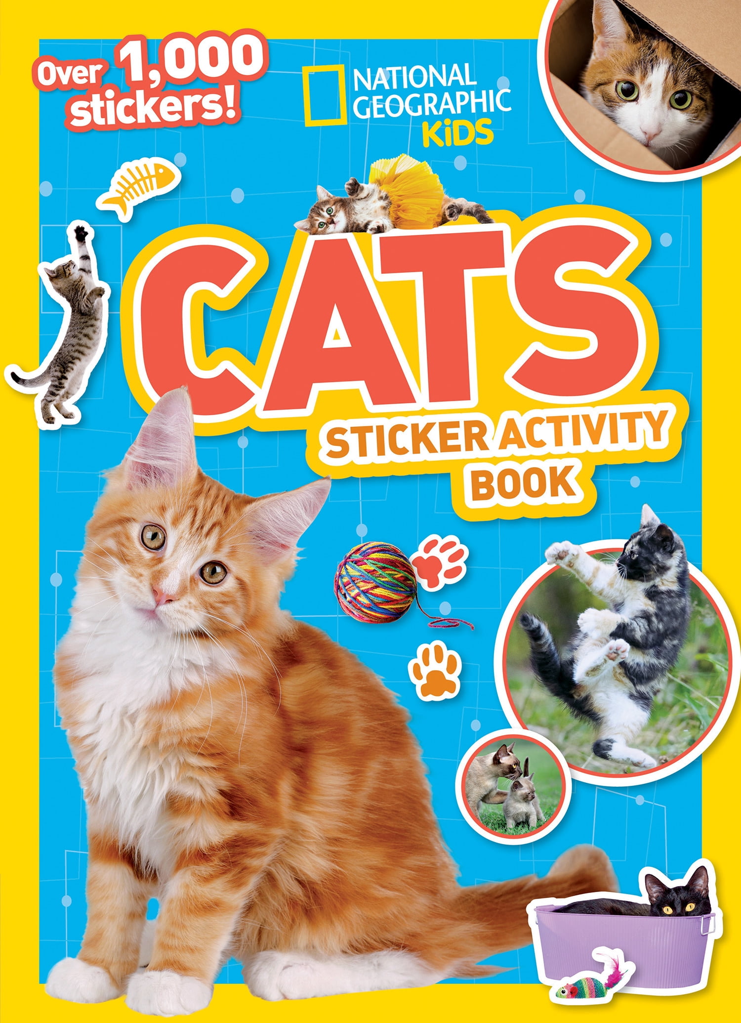 National Geographic Kids Cats Sticker Activity Book, 1000+ Stickers ...