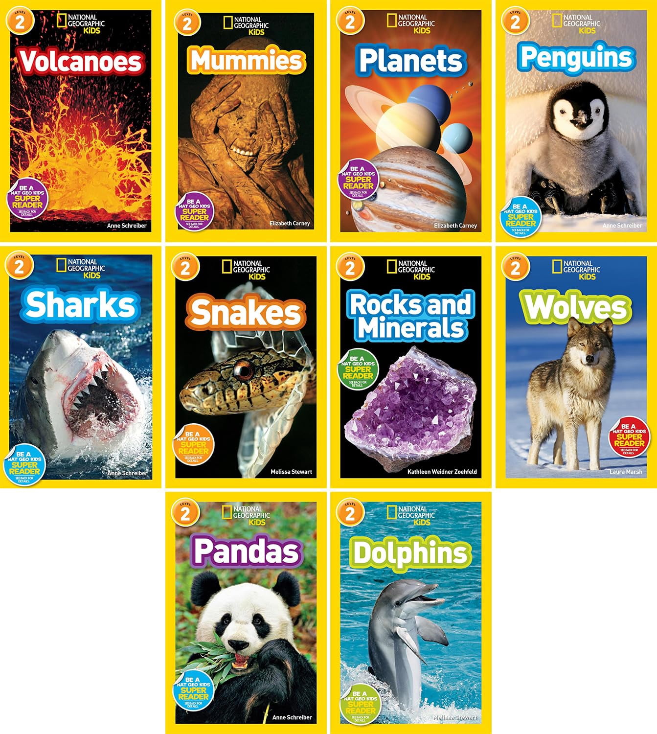 National Geographic Kids Readers Level 2 Series, Collection Set of 10 ...