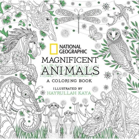 National Geographic Magnificent Animals : A Coloring Book - Walmart.com