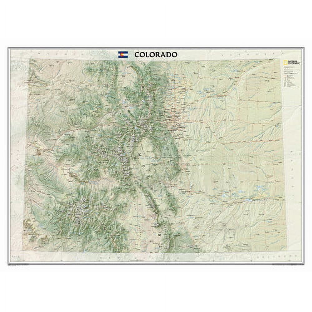 National Geographic Maps Colorado State Wall Map - Walmart.com