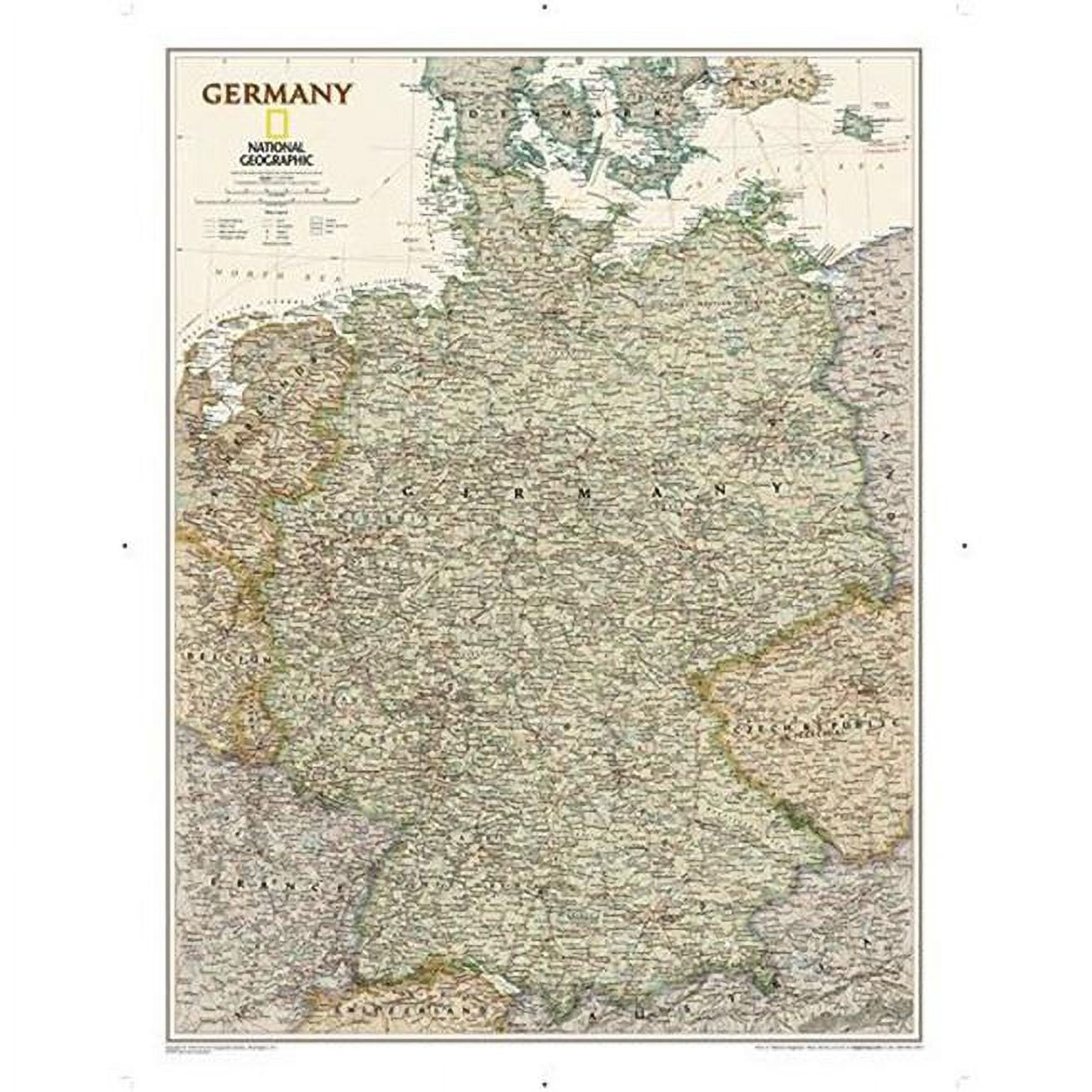 National Geographic Maps RE01020458 Germany Executive Laminated ...