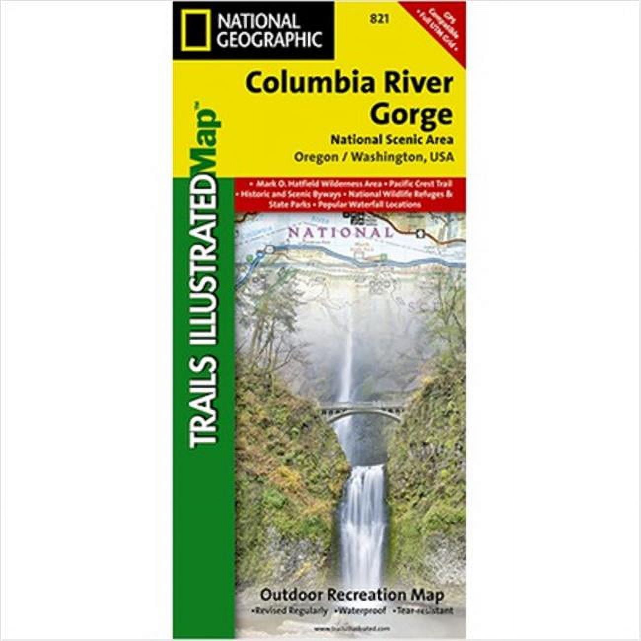 National Geographic Maps TI00000821 Columbia River Gorge Columbia River ...