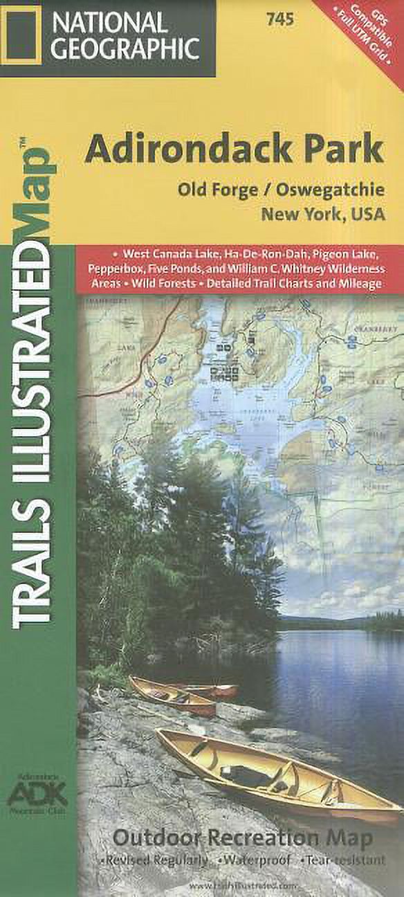 National Geographic Maps: Trails Illustrated: Old Forge, Oswegatchie ...