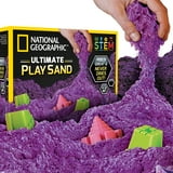 National Geographic Play Sand - 6 lbs of Sand with Castle Molds (Purple ...