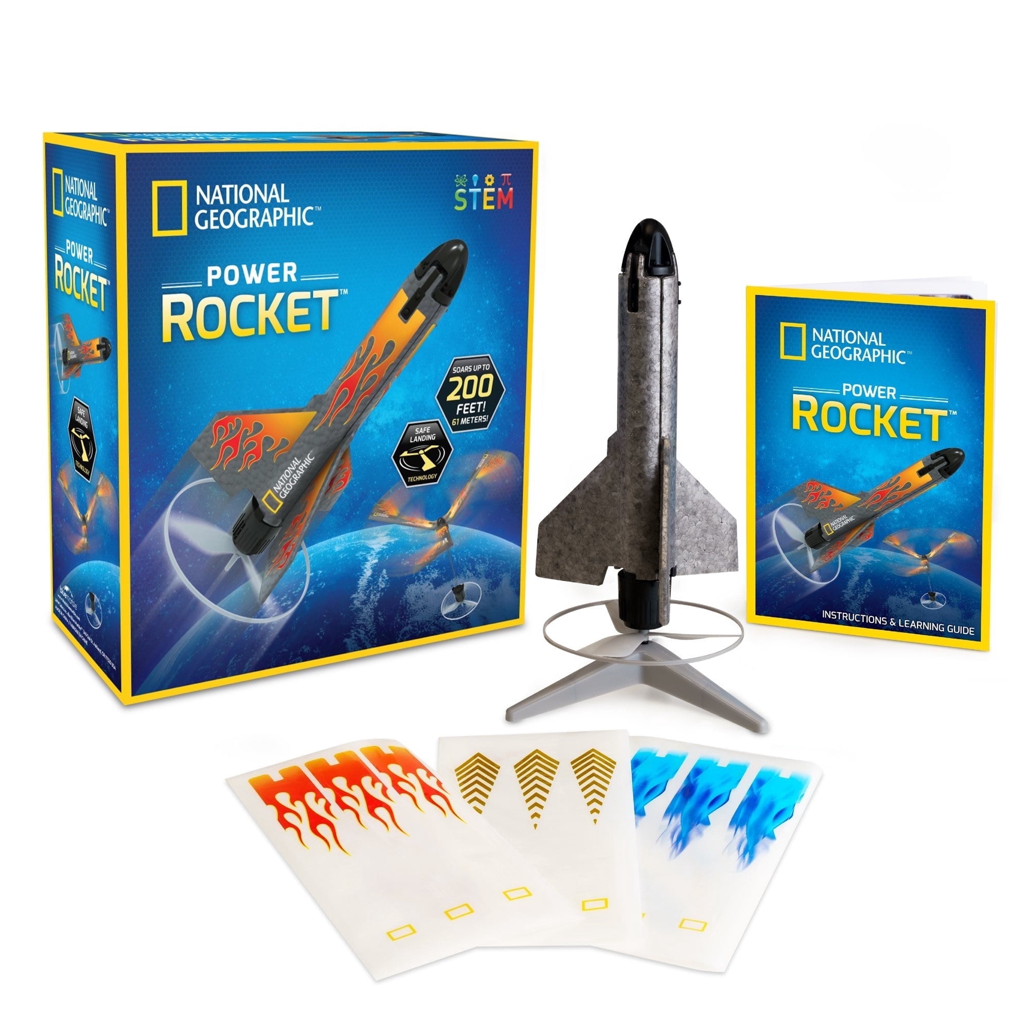 National Geographic Power Rocket™ Kit, STEM Launch Toy for Kids and ...