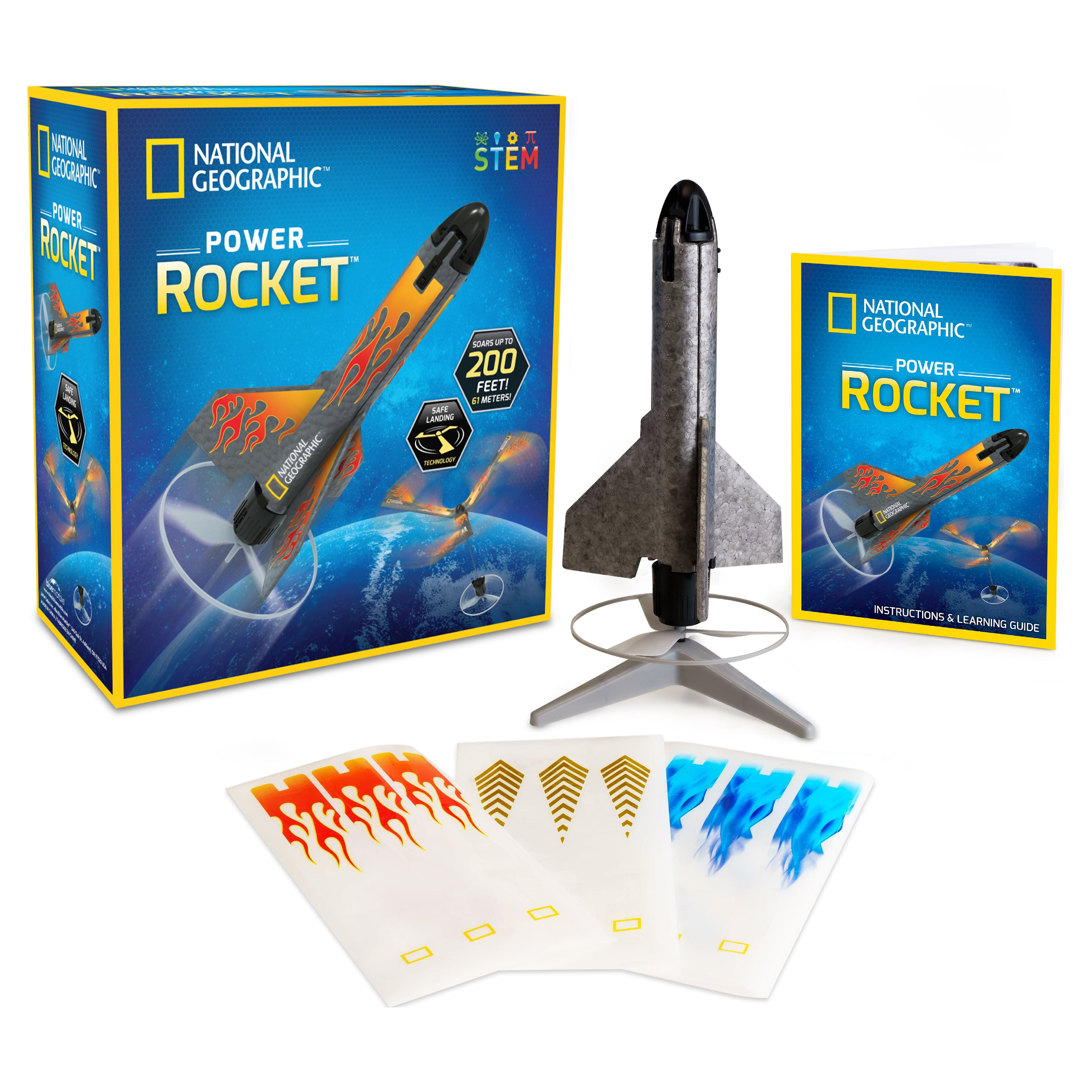 National Geographic Power Rocket™ - Motorized Air Rocket Launcher for ...