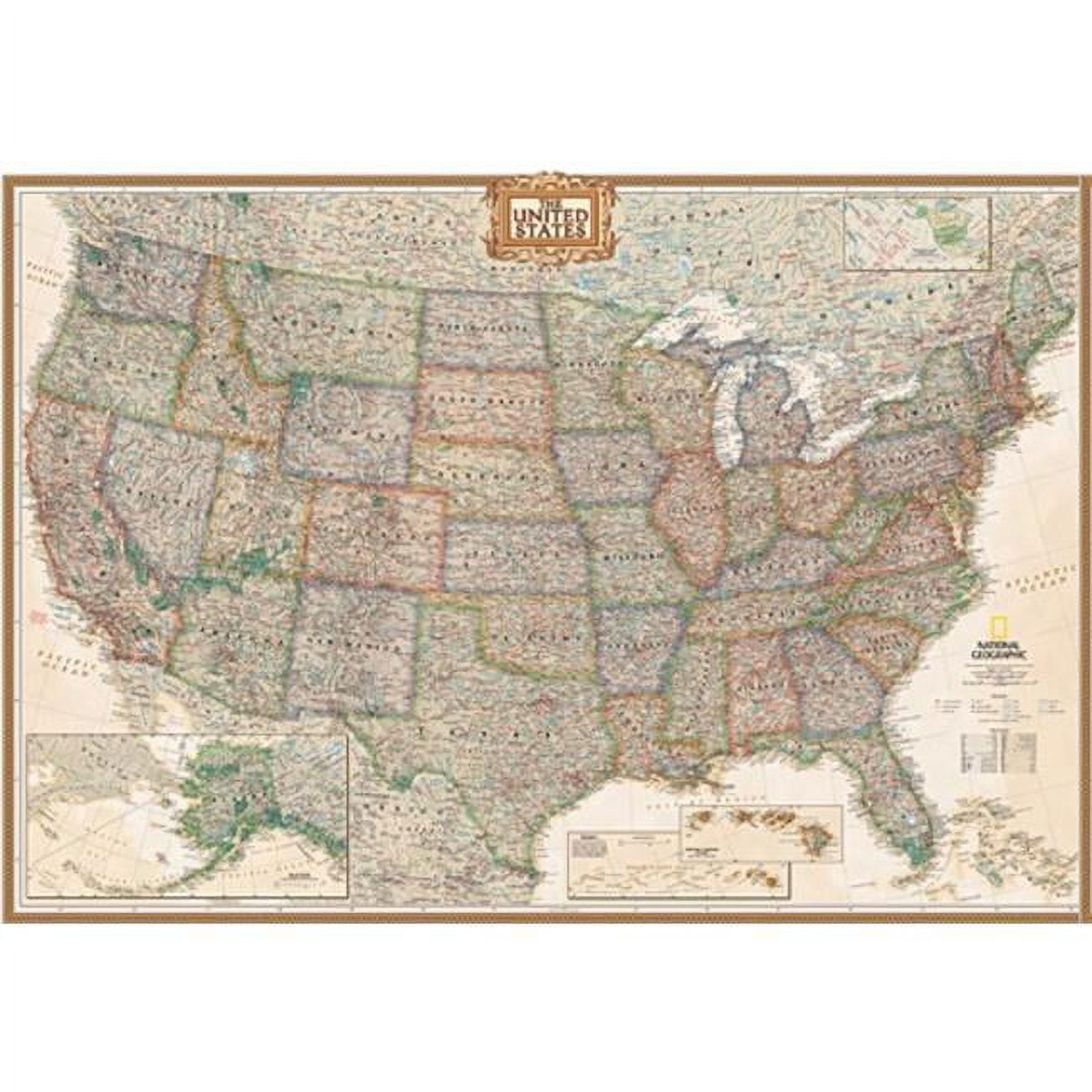 National Geographic RE00620116 United States Executive Map - Laminated ...