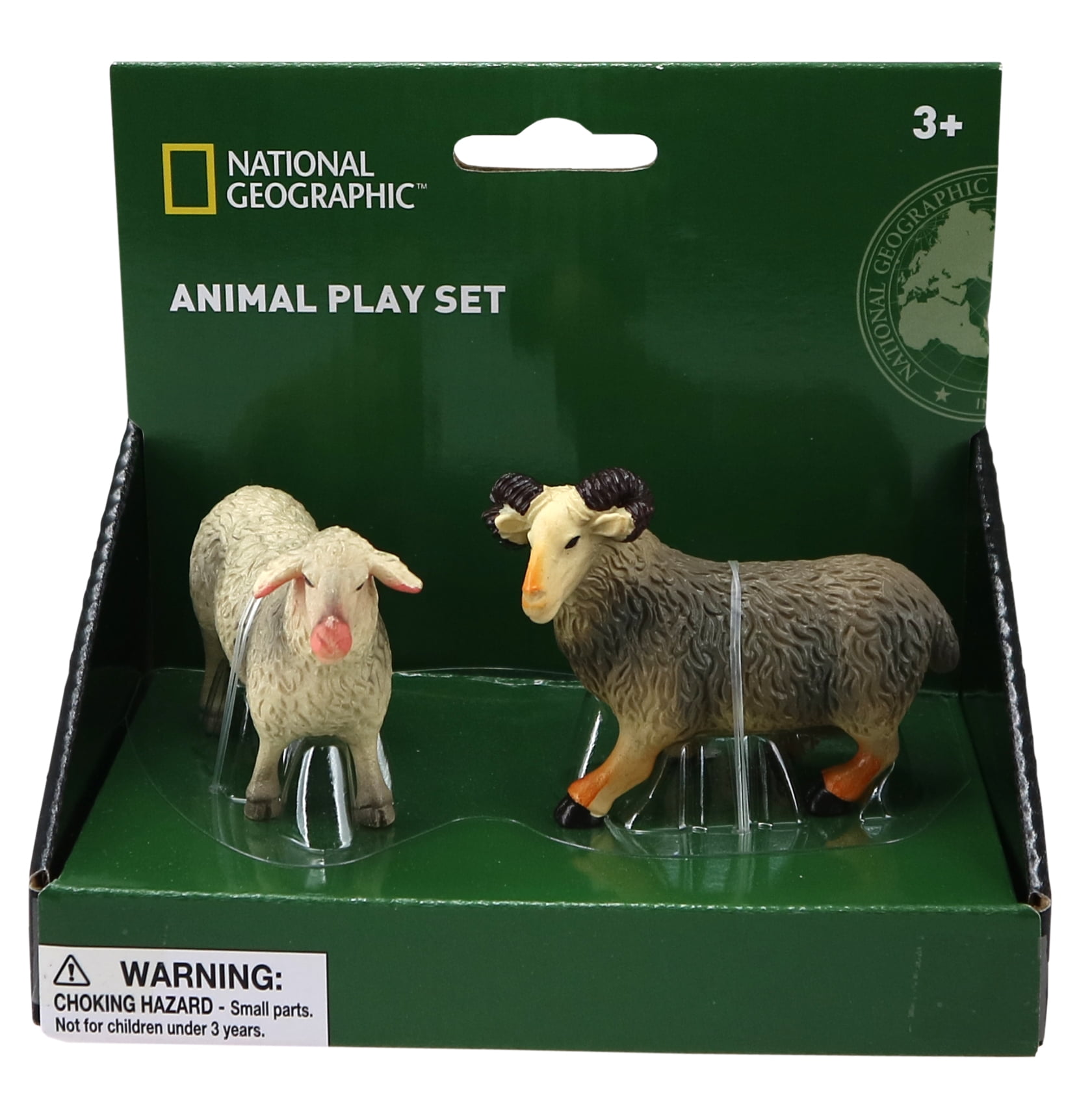 National Geographic Animal Playset - Ram and Sheep Figurines for Kids ...