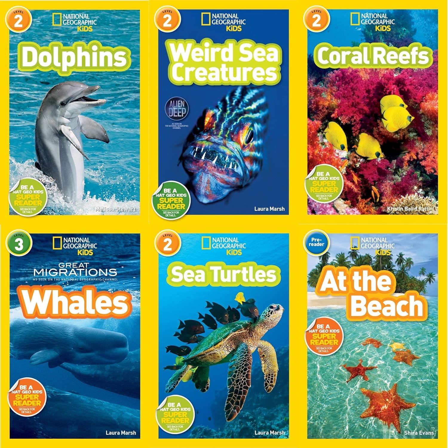 National Geographic Readers Level Pre, 2, 3 Ocean Life : Weird Sea ...