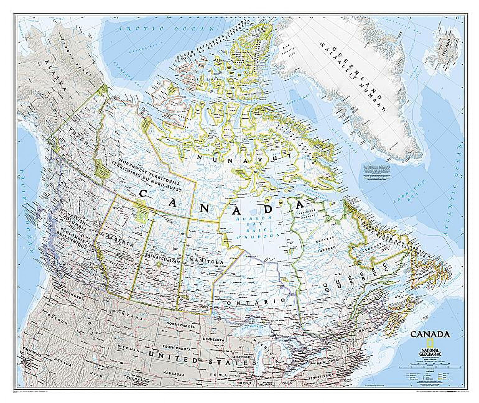 National Geographic Reference Map: National Geographic Canada Wall Map ...