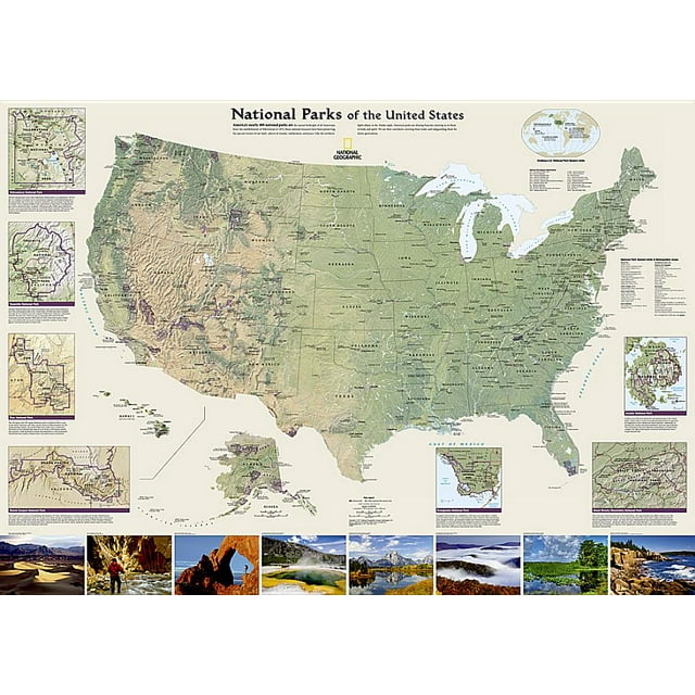 National Geographic Reference Map: National Geographic National Parks ...