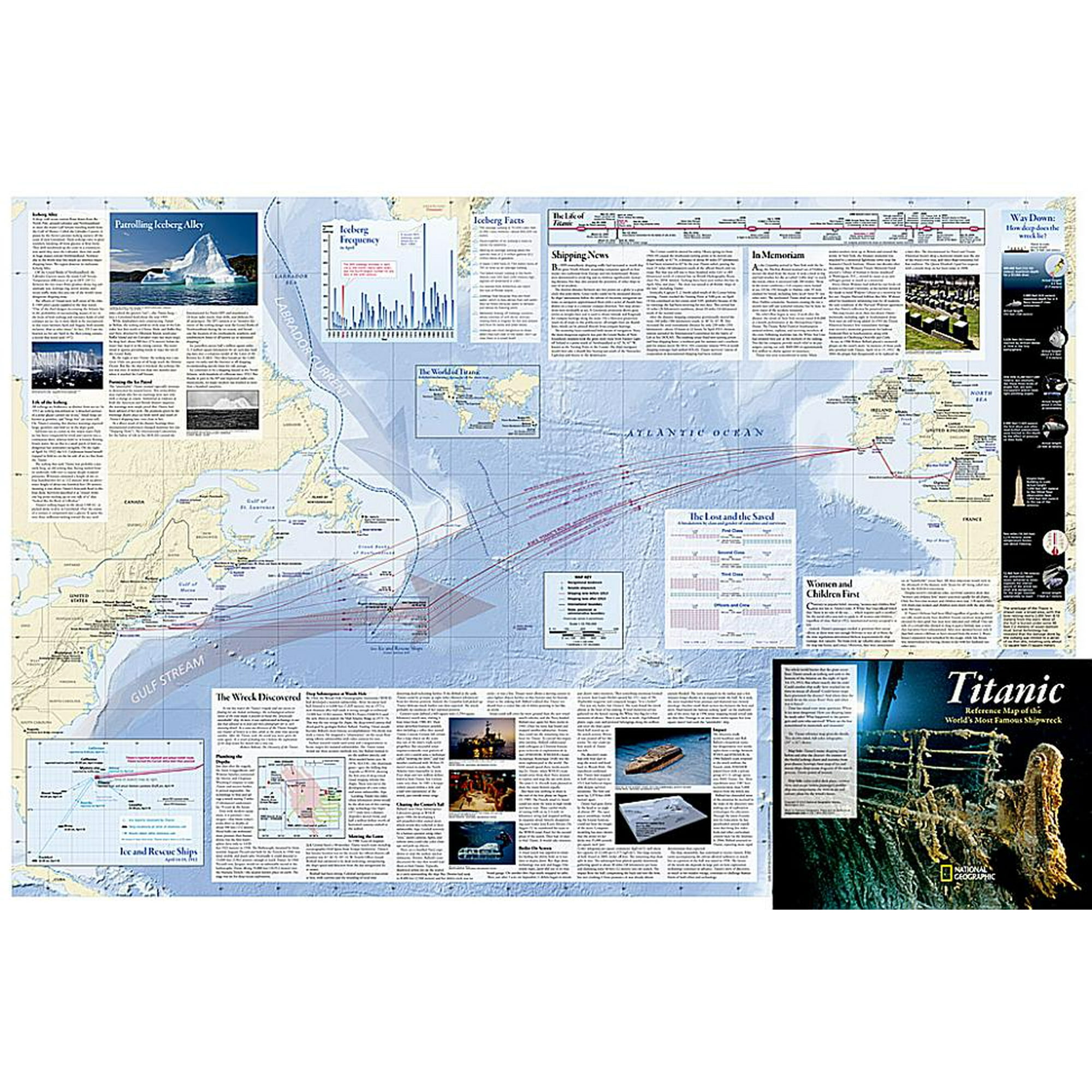Titanic Route Map 1912