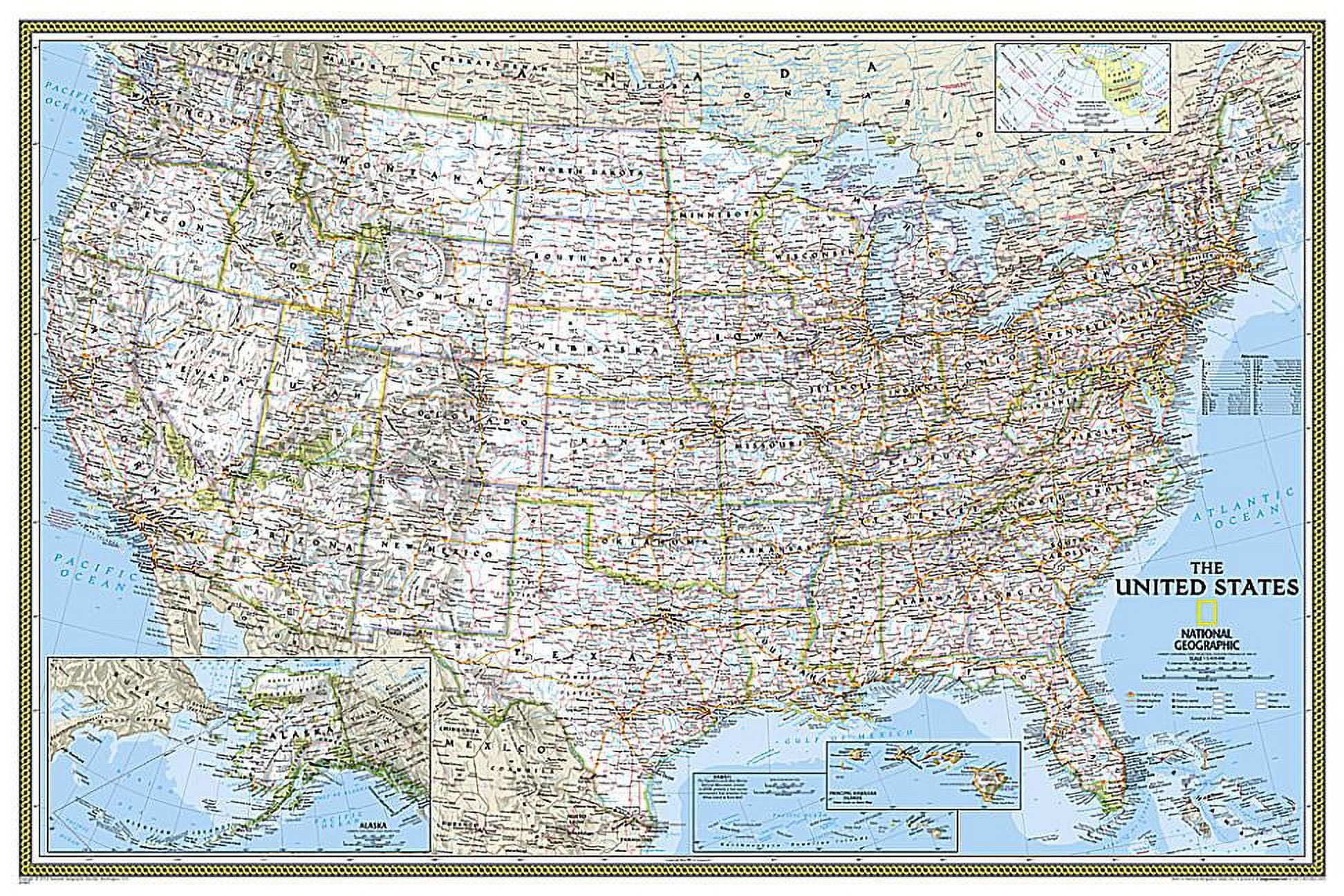 National Geographic Reference Map National Geographic United States ...