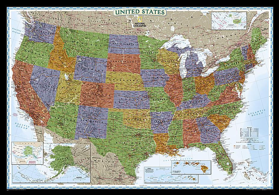National Geographic Reference Map National Geographic United States ...