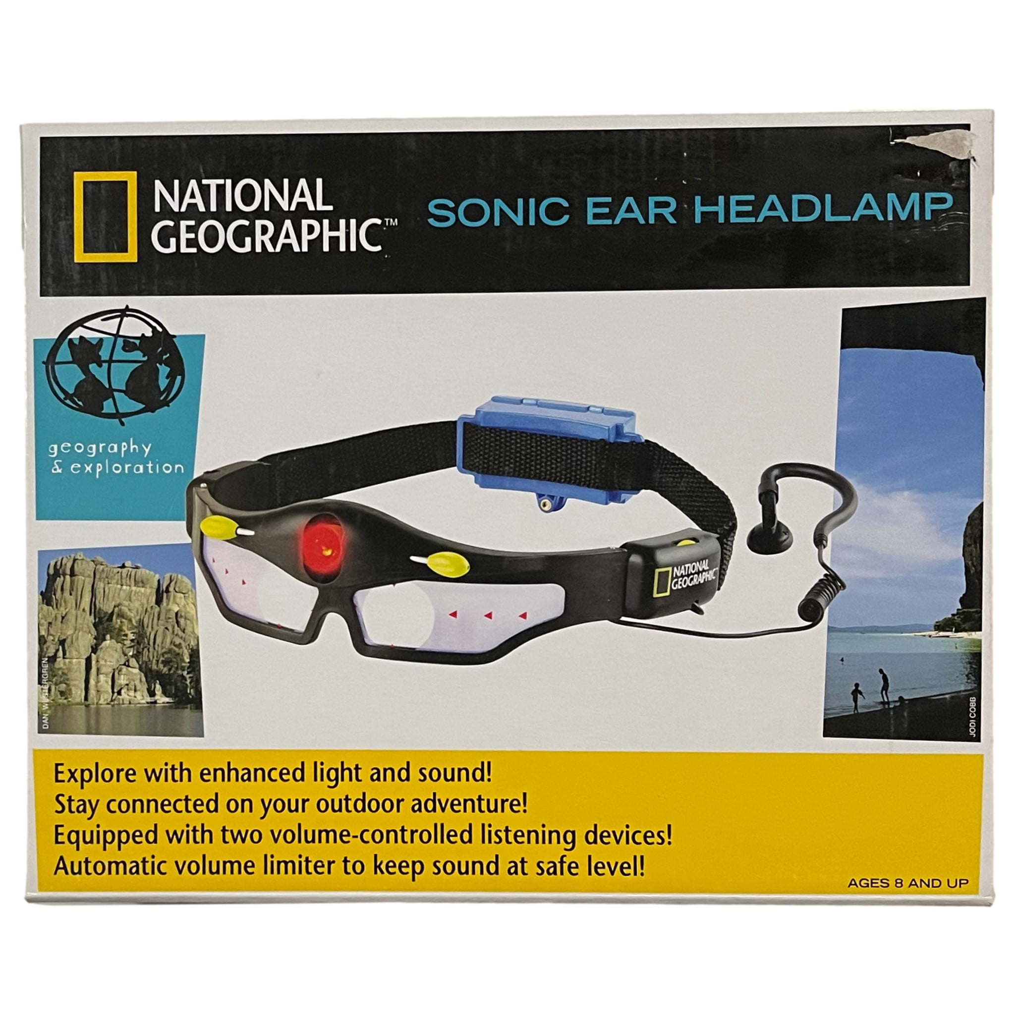 National Geographic Sonic Ear Headlamp Listening and Seeing Device ...