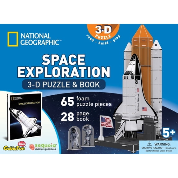 National Geographic Space Exploration 3-D Puzzle and Book (Other ...