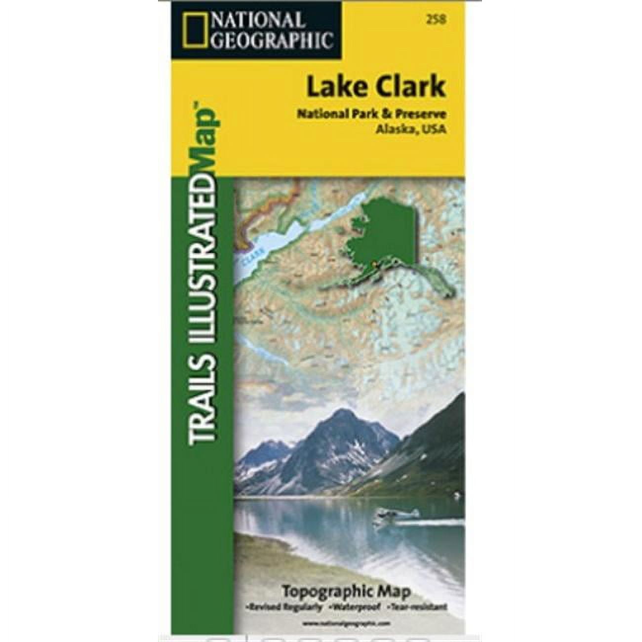 National Geographic TI00000258 Map Of Lake Clark National Park And ...