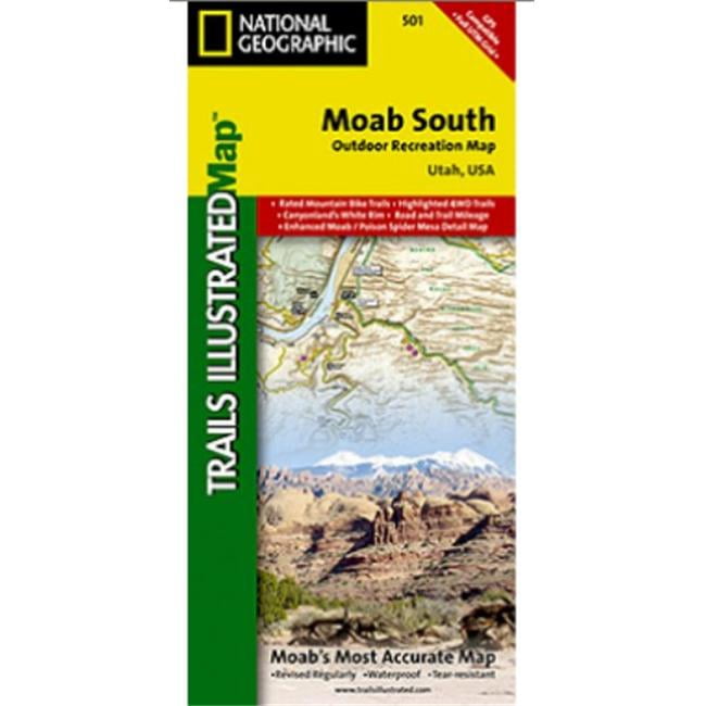 National Geographic TI00000501 Map Of Moab South - Utah - Walmart.com