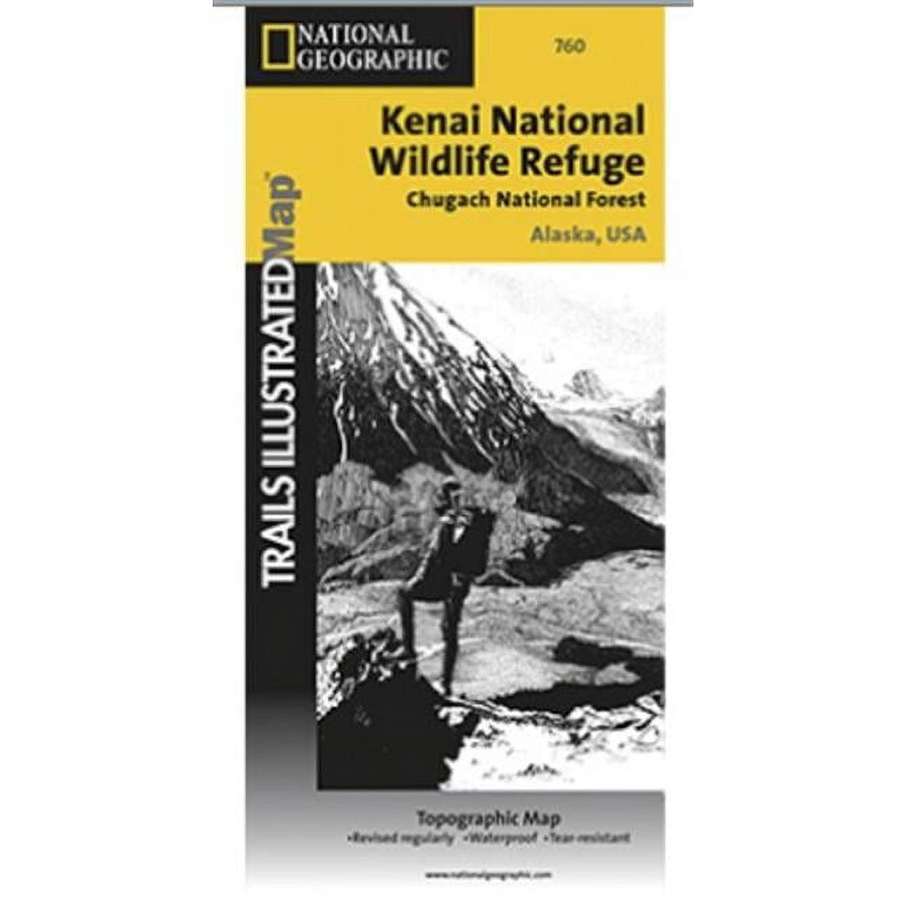 National Geographic TI00000760 Map Of Kenai NWR-Chugach National Forest ...