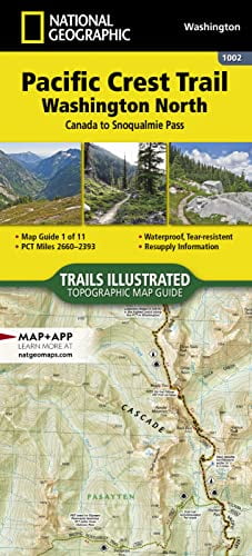 Pre-Owned National Geographic Topographic Map Guide: Pacific Crest ...