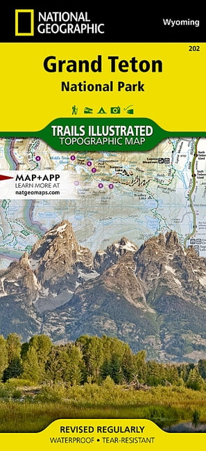 National Geographic Trails Illustrated M Grand Teton National Park Map ...