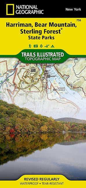 National Geographic Trails Illustrated M Harriman, Bear Mountain ...