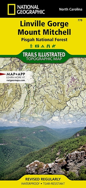 National Geographic Trails Illustrated M Linville Gorge, Mount Mitchell ...
