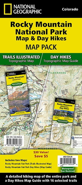 National Geographic Trails Illustrated M Rocky Mountain Day Hikes and ...