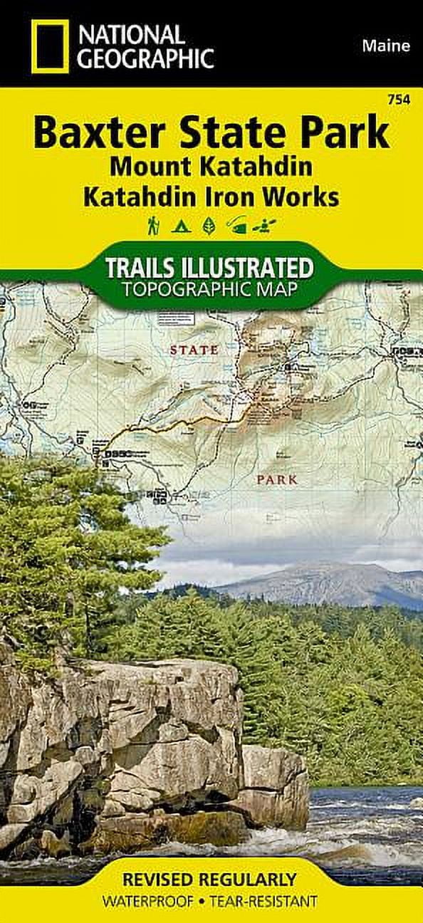 National Geographic Trails Illustrated Map: Baxter State Park Map ...