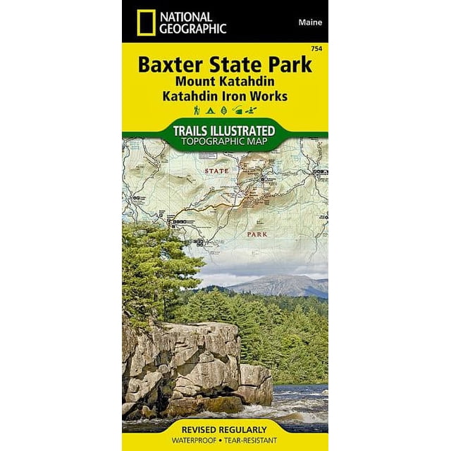 National Geographic Trails Illustrated Map: Baxter State Park Map ...