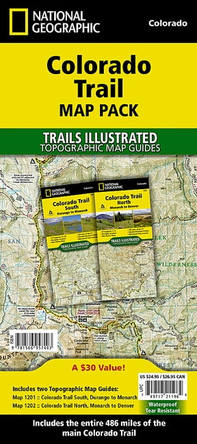 National Geographic Trails Illustrated Map: Colorado Trail [Map Pack ...
