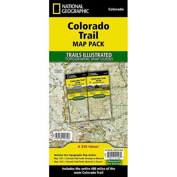 National Geographic Trails Illustrated Map: Colorado Trail [Map Pack ...