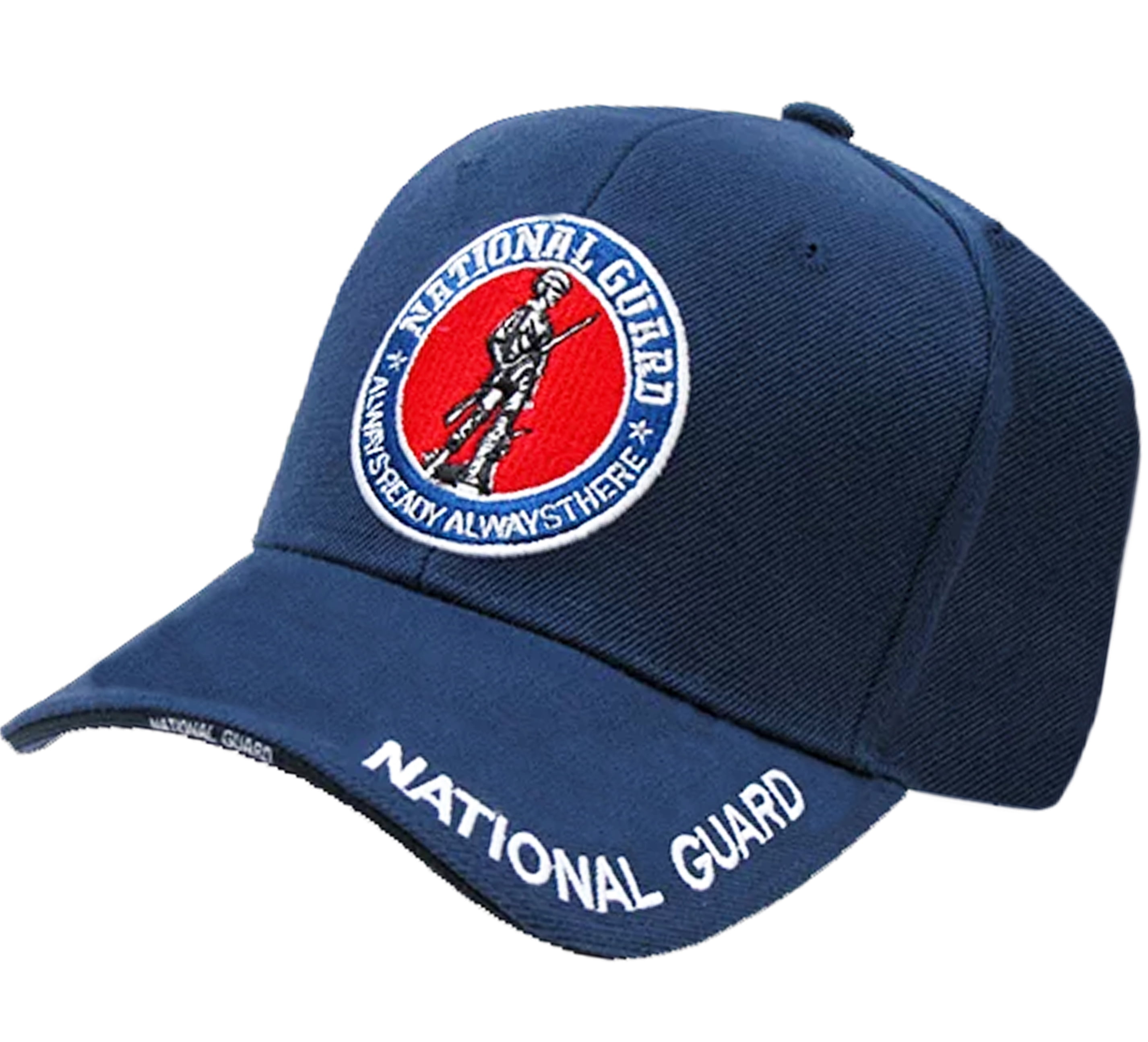 National Guard Hat Blue Baseball Cap with Logo/ Emblem Adjustable ...