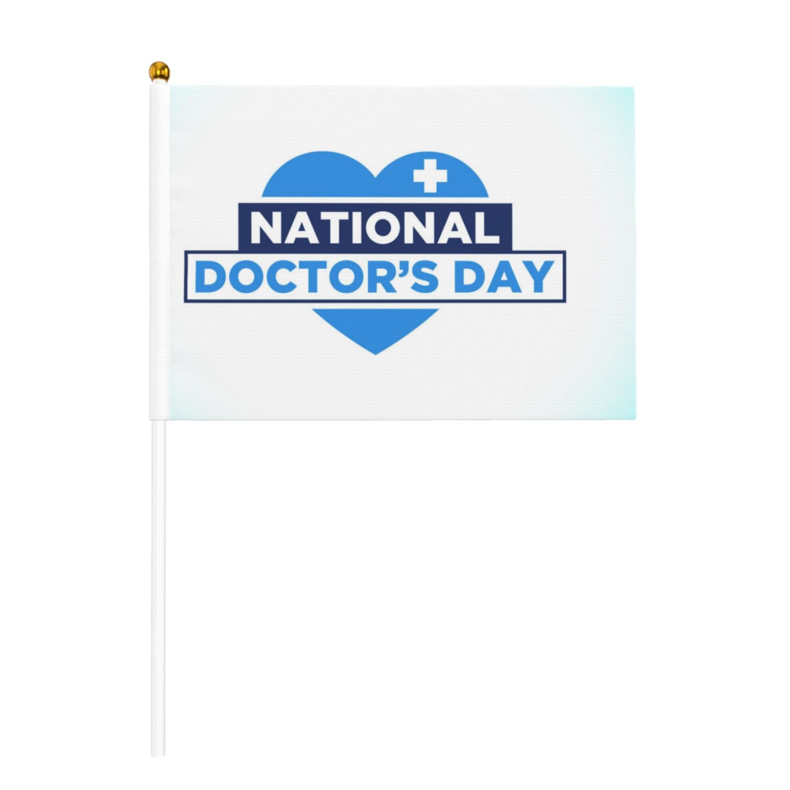 National Happy Doctor'S Day Flag Small Mini Hand Held Flags Small ...