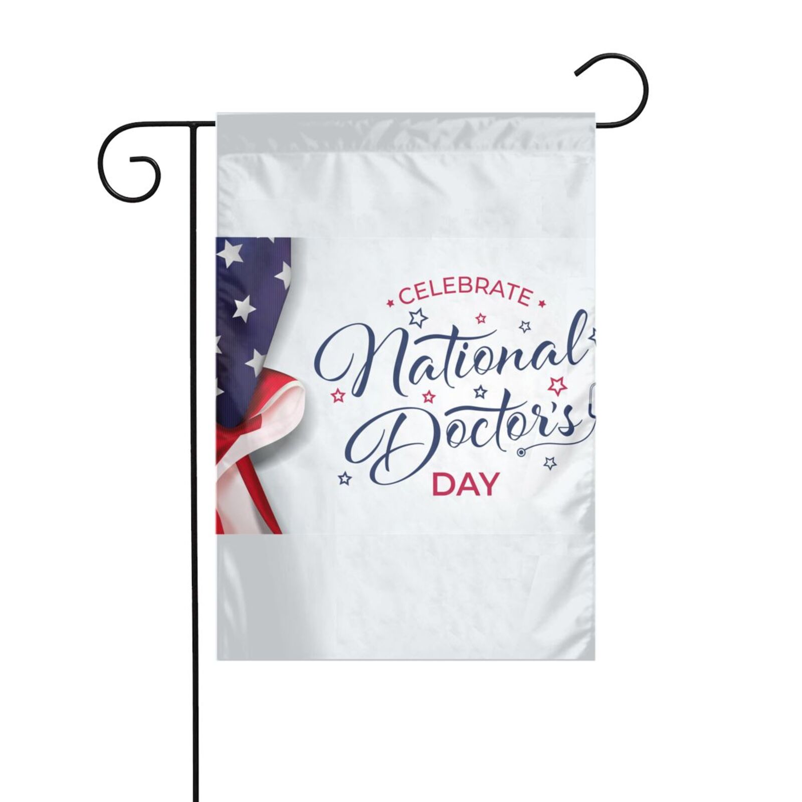 National Happy Doctor'S Day Garden Flag Double Sided Yard Banner Flags ...