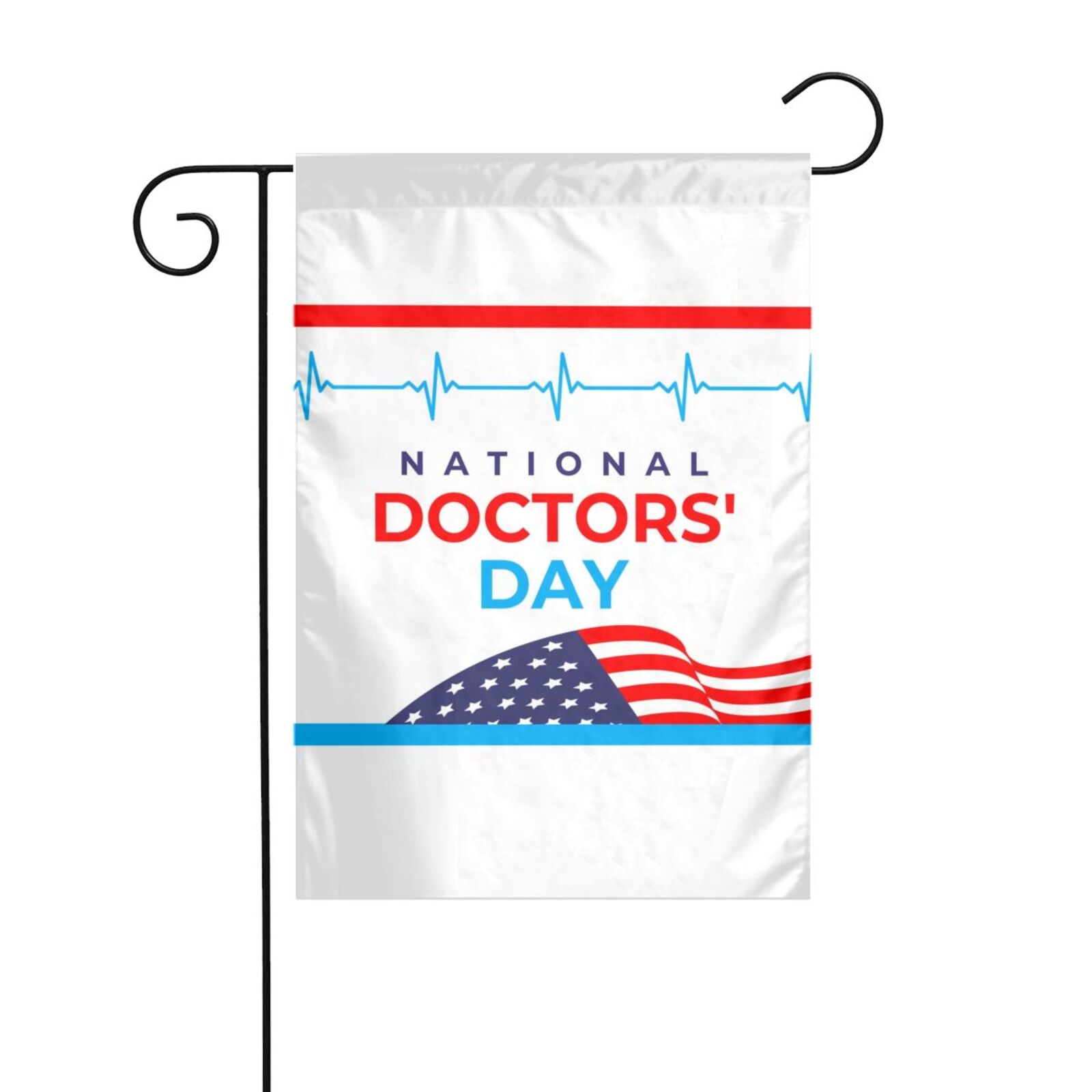 National Happy Doctor'S Day Garden Flag Double Sided Yard Banner Flags ...